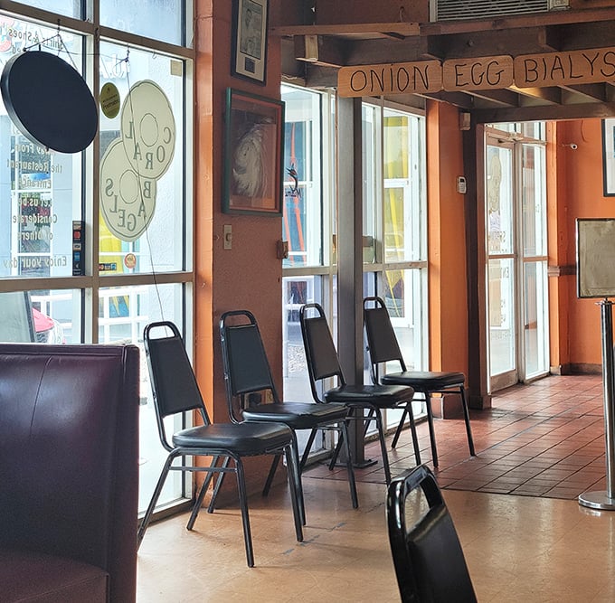 The waiting area&mdash;where anticipation builds and strangers bond over the universal truth that good things come to those who wait for bagels.
