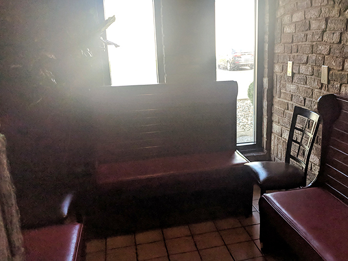 The waiting area&mdash;where anticipation builds and the aroma of sizzling steaks makes those few minutes feel like delicious torture.