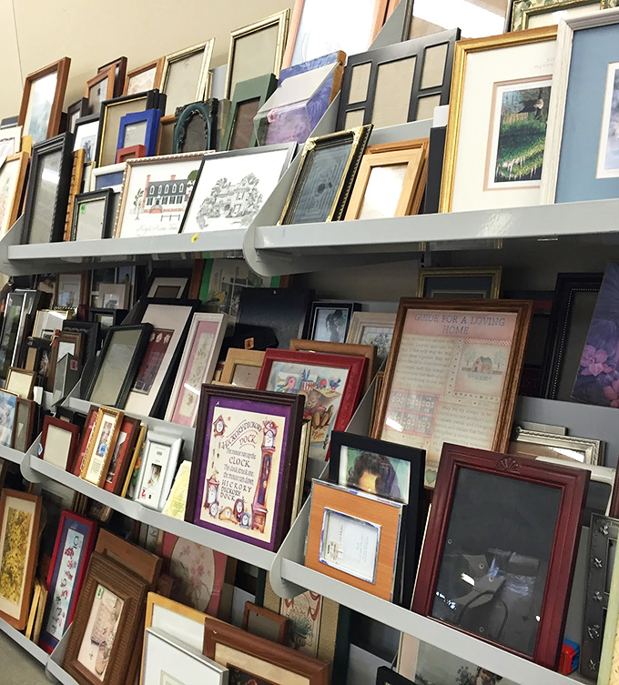 The frame section&mdash;a gallery of possibilities. That perfect border for your family photo might be hiding between someone else's memories.