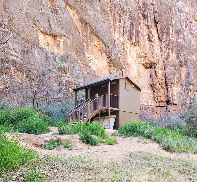 Even the facilities blend seamlessly into canyon walls, proving that good design respects its surroundings.