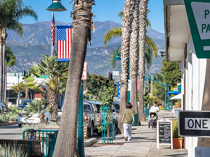 Mountain backdrop meets gentle beaches where this quiet town offers the safest swimming on the entire Southern California coast.