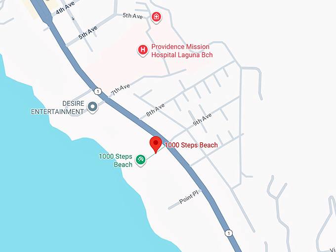 16. 1000 steps beach map