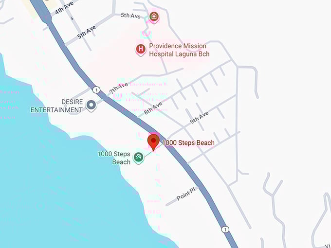 16. 1000 steps beach map