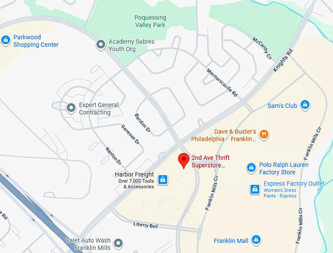 16. 2nd ave thrift superstore philadelphia, pa map