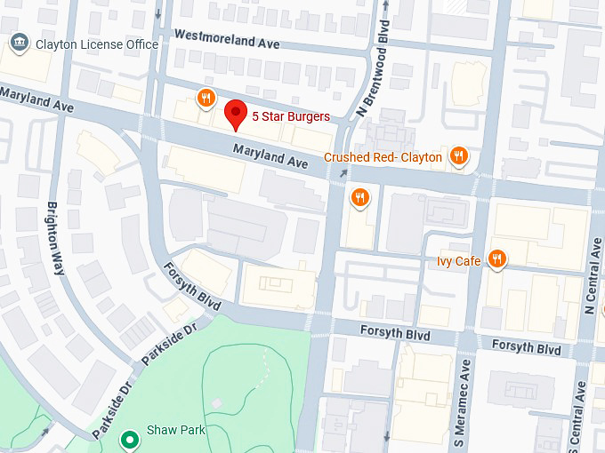 16. 5 star burgers map