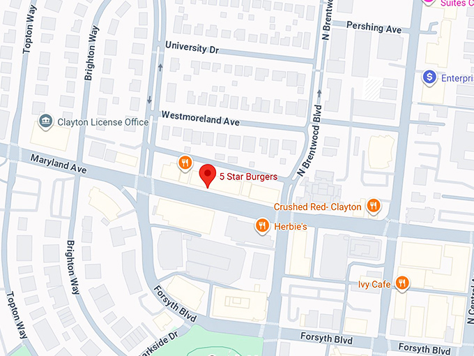 16. 5 star burgers map