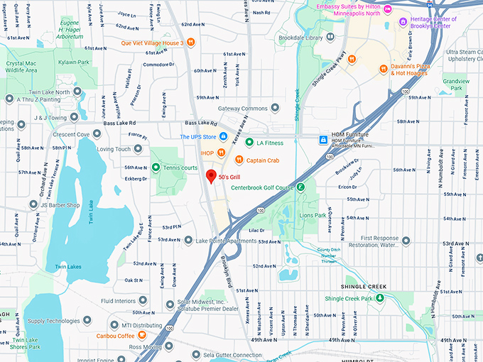 16. 50&rsquo;s grill map