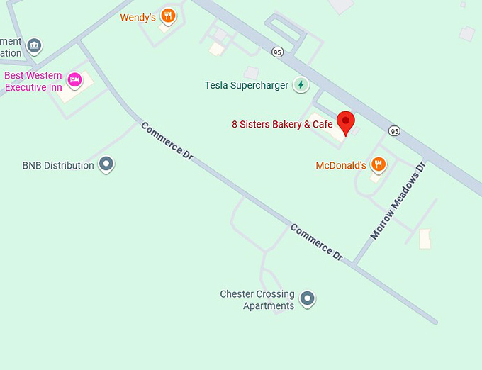 16. 8 sisters bakery & cafe map