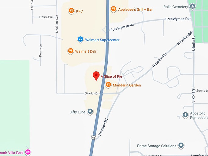 16. a slice of pie map