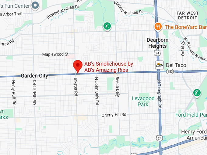 16. a.b.&rsquo;s smokehouse by a.b.'s amazing ribs map
