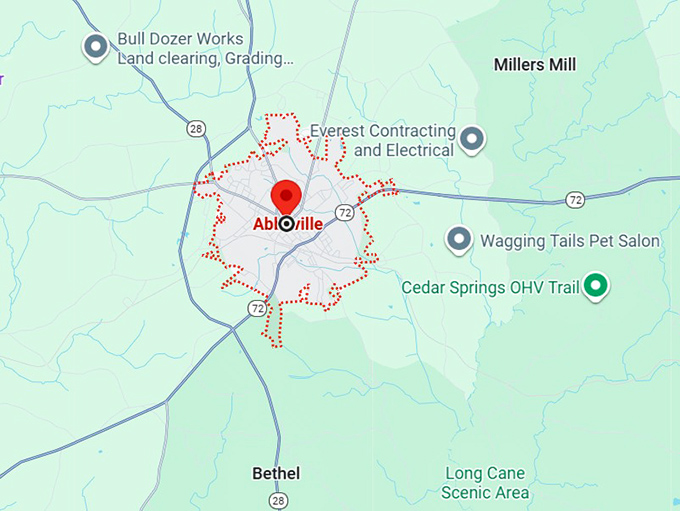 16. abbeville, sc map