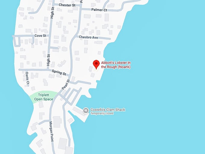 abbott's lobster in the rough (noank) map