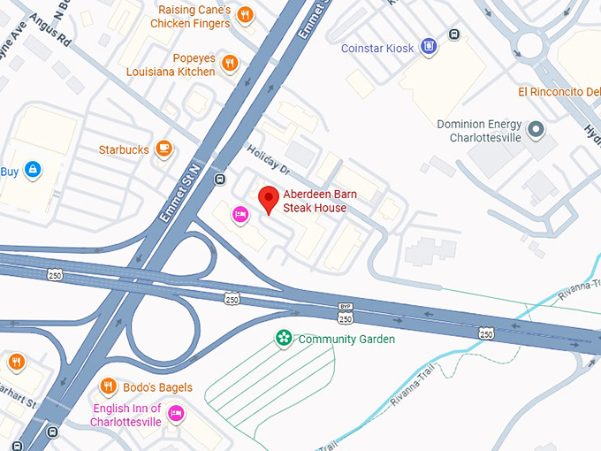 16. aberdeen barn steak house charlottesville map