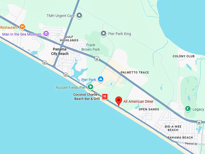 16. all american diner map