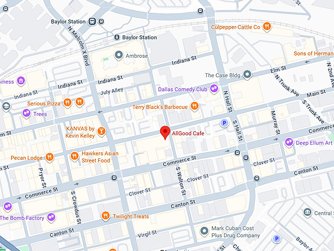 16. allgood cafe map