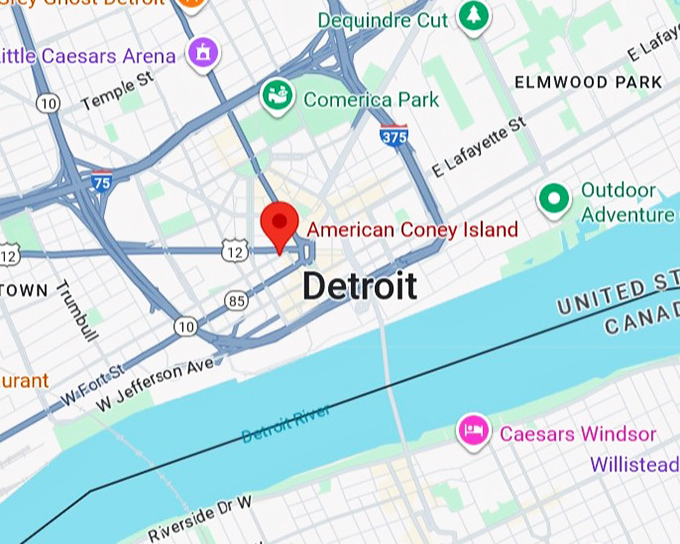 16. american coney island map