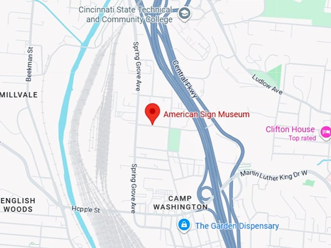 16. american sign museum map