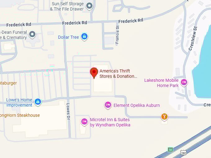 16. america&rsquo;s thrift stores & donation center opelika map