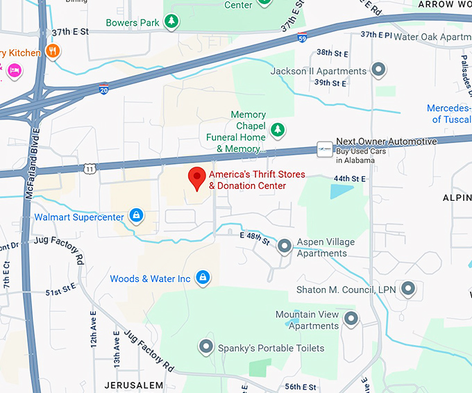 16. america's thrift stores & donation center map