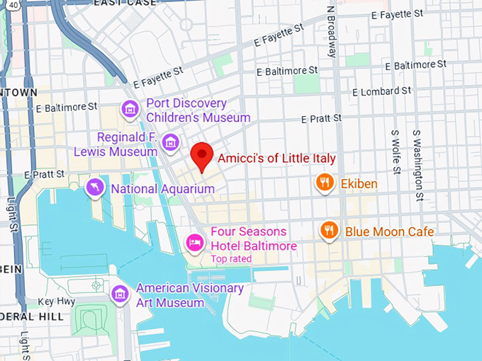 16. amicci's of little italy map