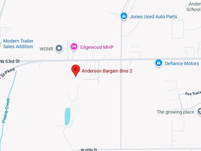 16. anderson bargain bins map