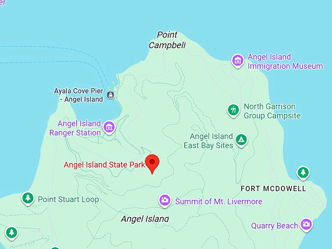 16. angel island state park map