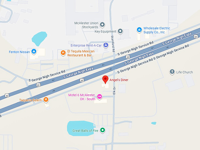 16. angel's diner map