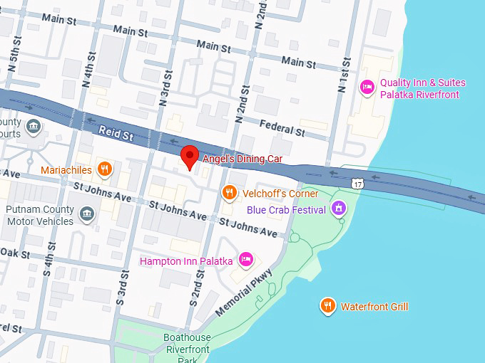16. angel's dining car map