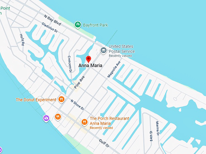 16. anna maria island, florida map