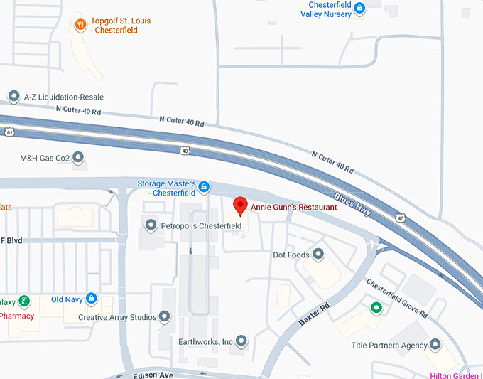 annie gunn's restaurant map