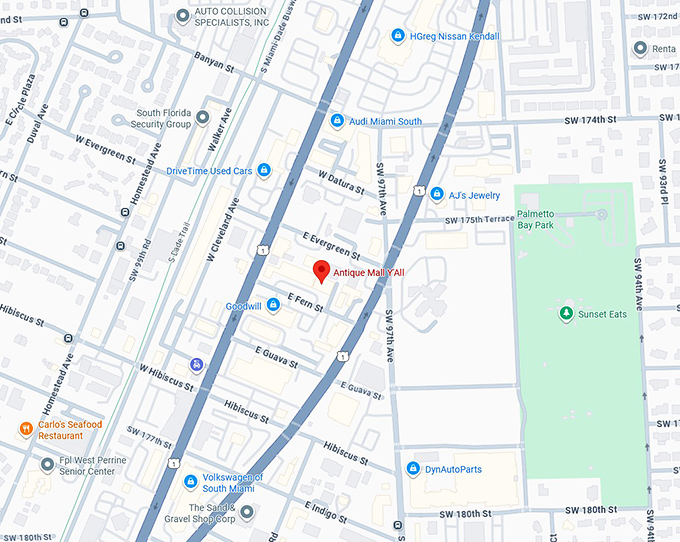 16. antique mall y'all map