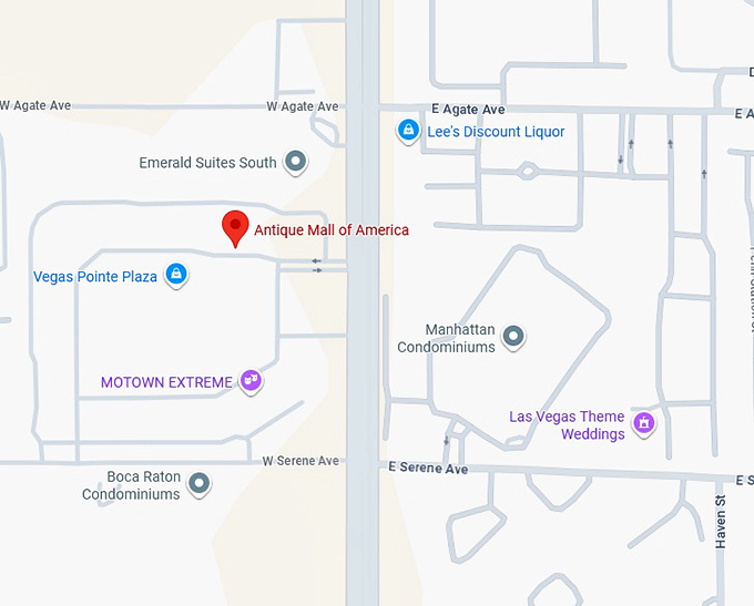 16. antique mall of america map