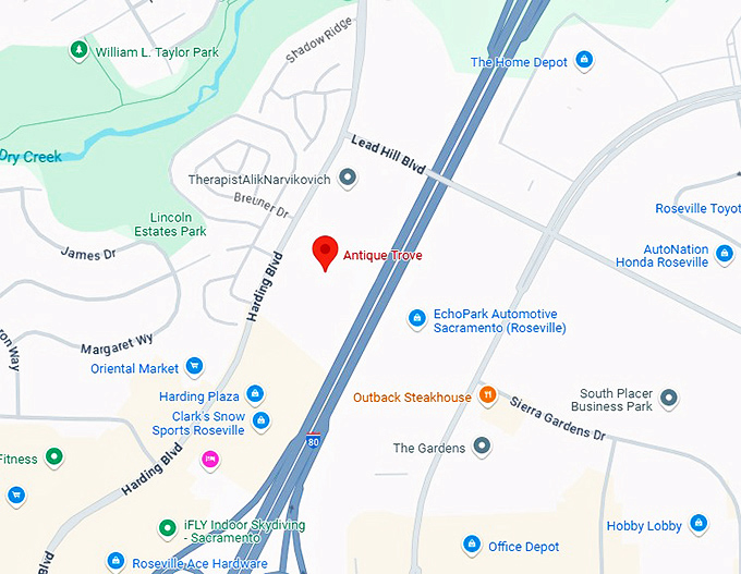 16. antique trove map