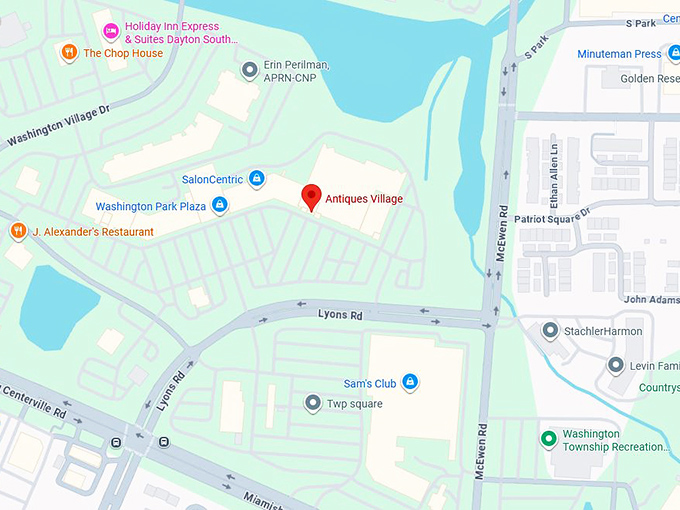 16. antiques village map