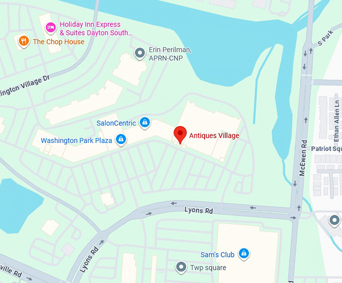 16. antiques village map