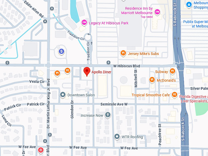 16. apollo diner map