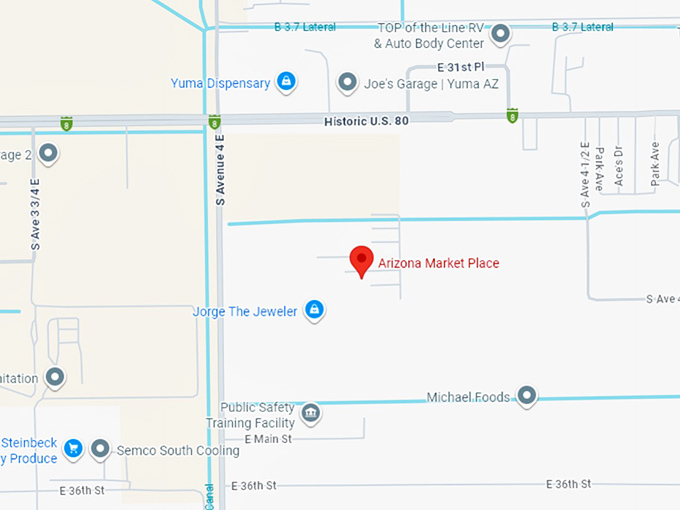 16. arizona market place map