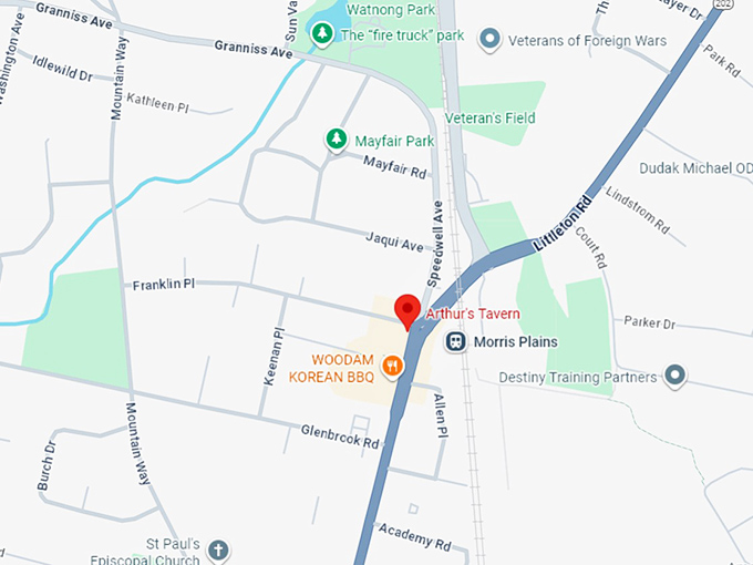 16. arthur's tavern map