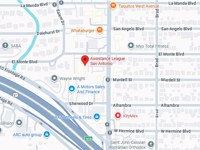 16. assistance league thrift shop map