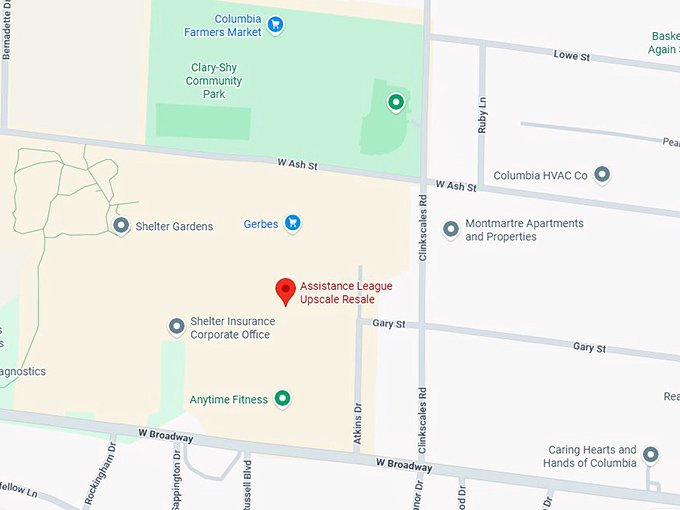 16. assistance league upscale resale map