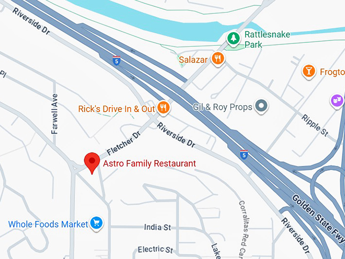 16. astro family restaurant map