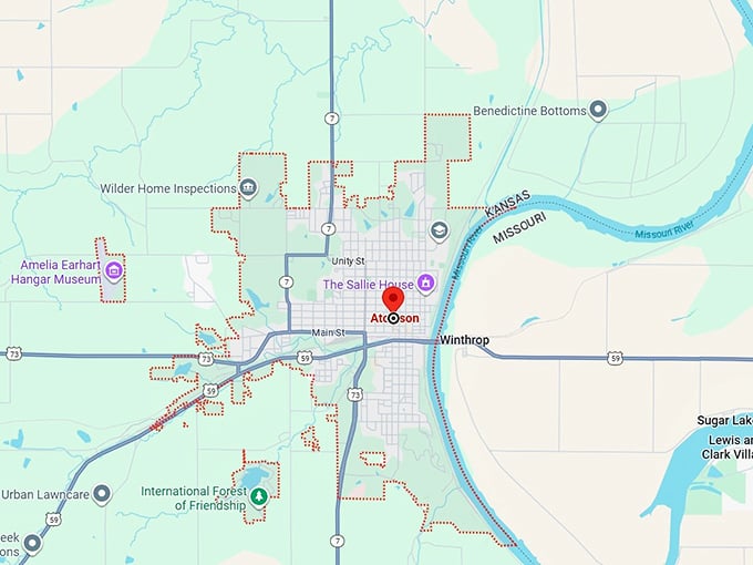 16. atchison, ks map
