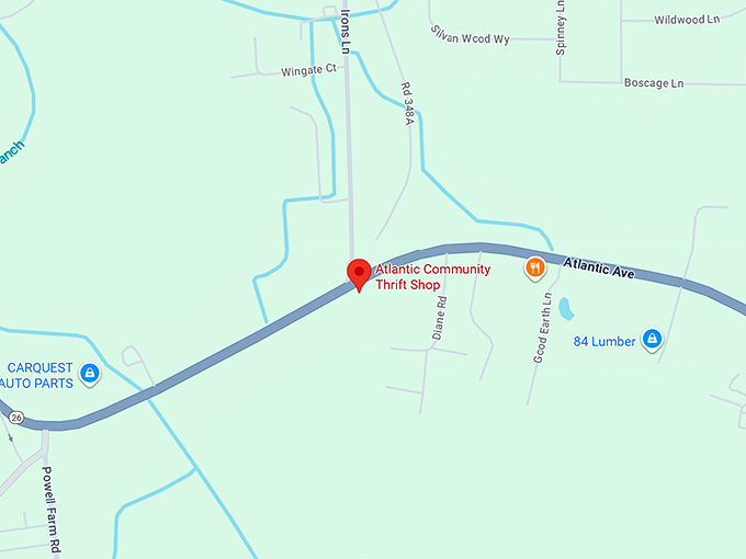 16. atlantic community thrift shop map