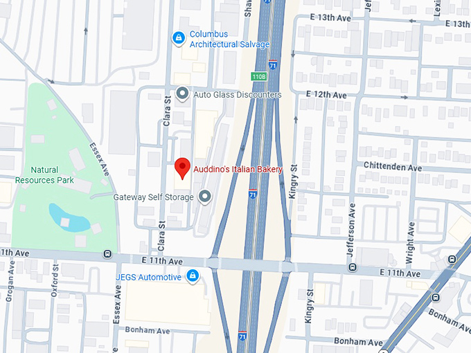 16. auddino&rsquo;s italian bakery map