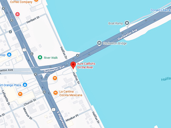 16. aunt catfish's on the river map