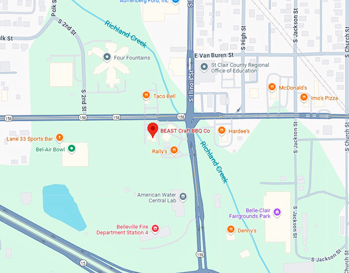 16. beast craft bbq co. map