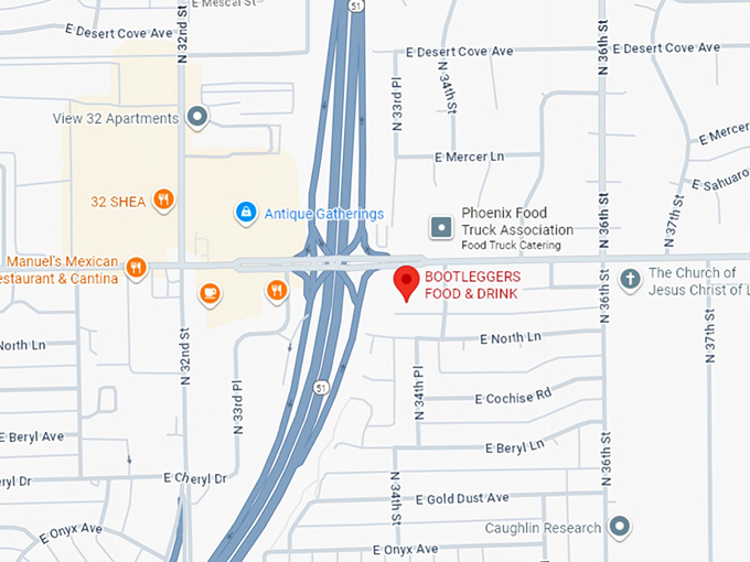 16. bootleggers food & drink map