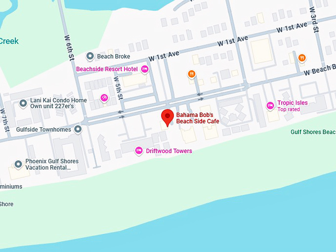 16. bahama bob's beach side cafe map