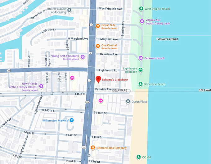 16. bahama&rsquo;s crabshack map