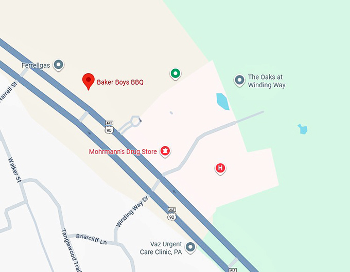 16. baker boys bbq map